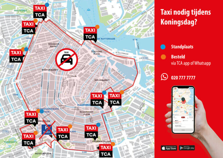 Taxi app Amsterdam - Taxicentrale Amsterdam | TCA